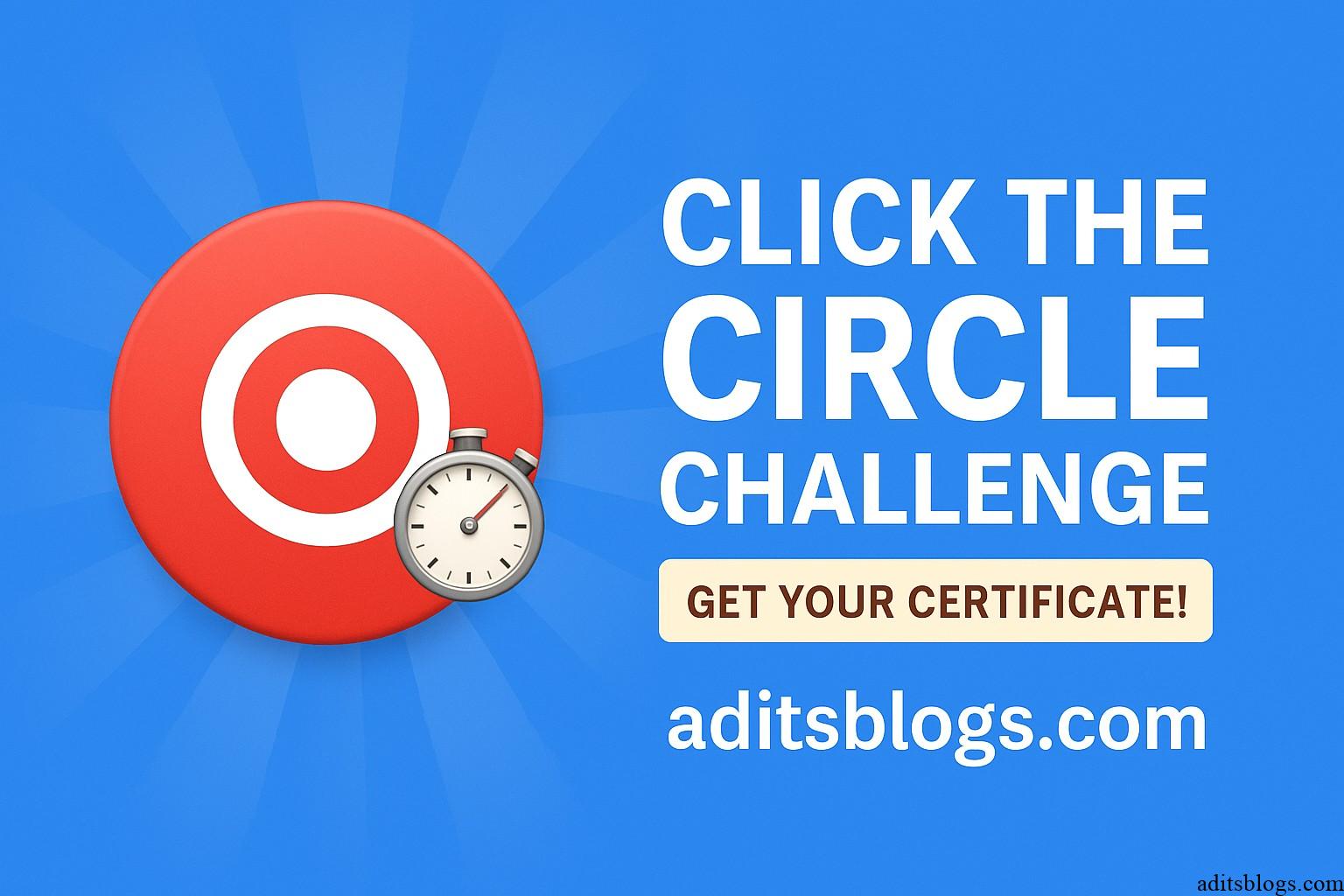 Click The Circle Challenge – The Free Reflex Game That Gives You A ...